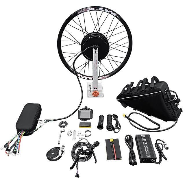 72V 3000W Ebike Conversion Kit with 30Ah Triangle Battery - High-Power ...